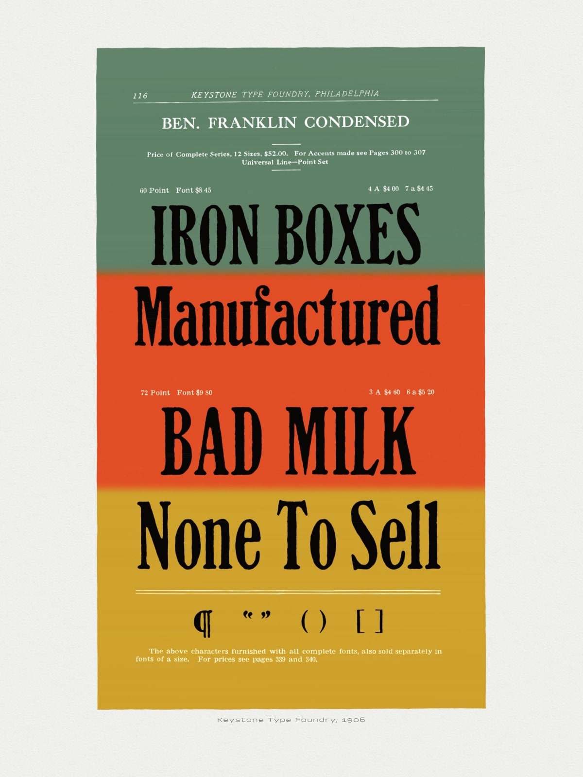 Serif »Show Letters« Prints by Mota Italic